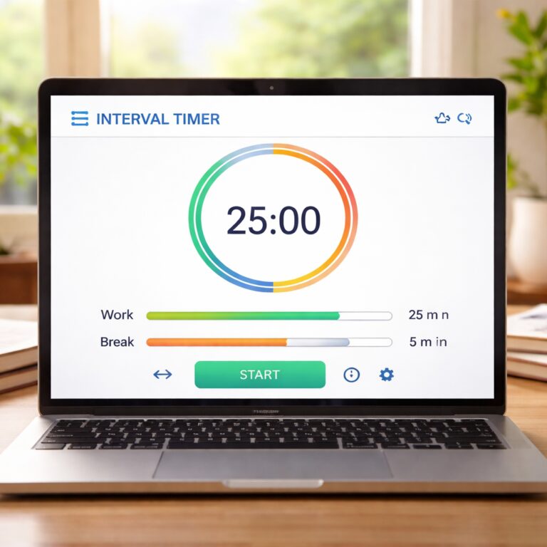 How to Use an Interval Timer Online for Effective Workouts – Focus ...