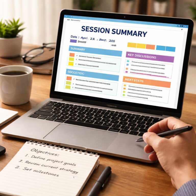How to Create an Effective Session Summary Template for Review – Focus ...
